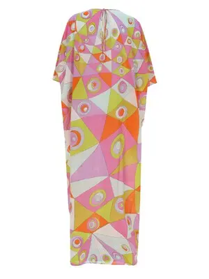 Emilio Pucci Cotton Kaftan With Geometric Print