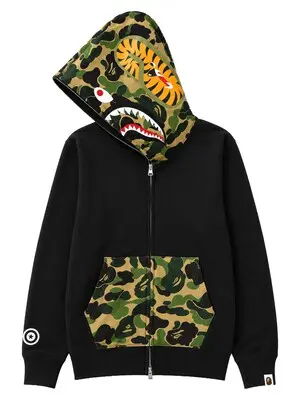 A BATHING APE Felpa "shark" Con Cappuccio