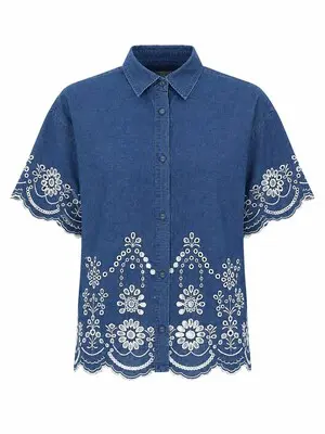MC2 SAINT BARTH Camicia "clementine" In Chambray - Denim