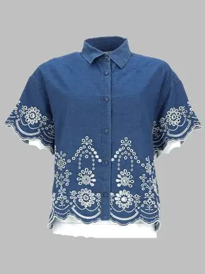 MC2 SAINT BARTH Camicia "clementine" In Chambray