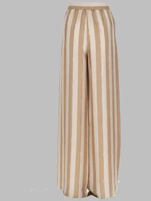 Fendi Silk Pequin Stripe Trousers