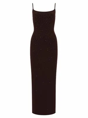 MC2 SAINT BARTH Abito Con Strass - Brown