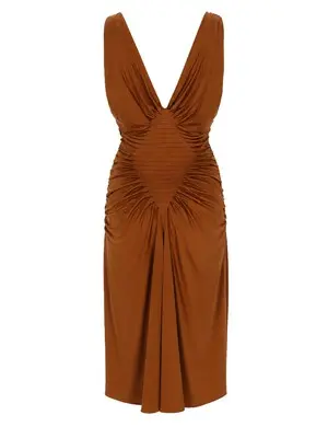 Versace Viscose Jersey Midi Dress