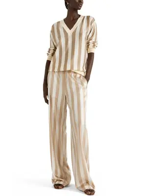 Fendi Striped Silk Maglia