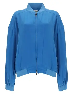 Versace Blend Zip Blouson - Azure
