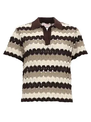 MC2 SAINT BARTH Polo In Cotone Crochet