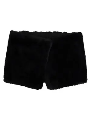 ISABELLA PELLICCIA Sciarpa In Eco Fur - Black
