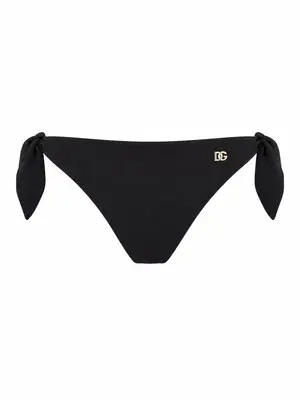 Dolce & Gabbana Bikini Bottom With Side Ties - Black