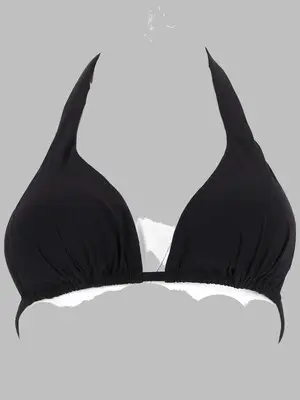 Dolce & Gabbana Padded Triangle Bikini Top - Black