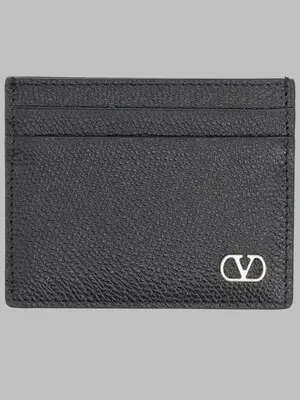 Valentino Garavani Vlogo Card Holder In Leather
