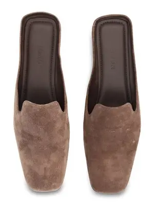 Max Mara Mule "tessile" In Crosta