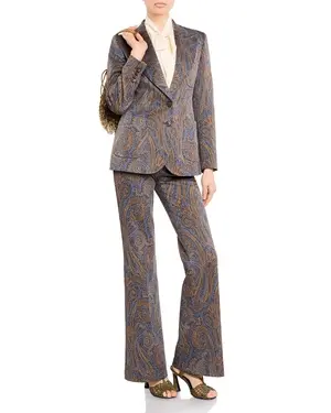 Etro Paisley Peak Lapel Fitted Jacket