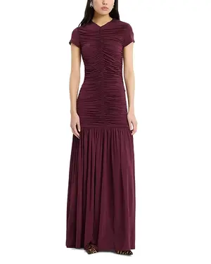 ROTATE BY BIRGER CHRISTENSEN Gathered Maxi Dress - Winetasting