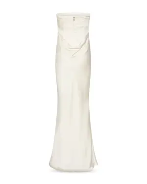 ROTATE BY BIRGER CHRISTENSEN Corsage Long Dress - Egret