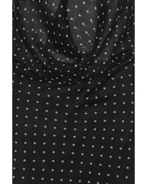ROTATE BY BIRGER CHRISTENSEN Chiffon Halter Neck Dress