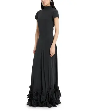 ROTATE BY BIRGER CHRISTENSEN Cap Sleeve Maxi Dress