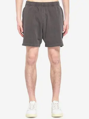 Stone Island Bermuda Shorts In Fleece Cotton