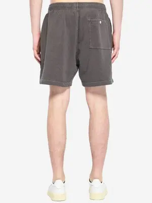 Stone Island Bermuda Shorts In Fleece Cotton