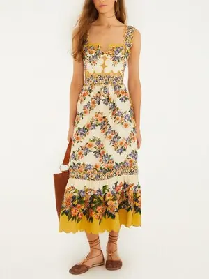 Farm Rio Hilo Dress Floral Maxi Dress