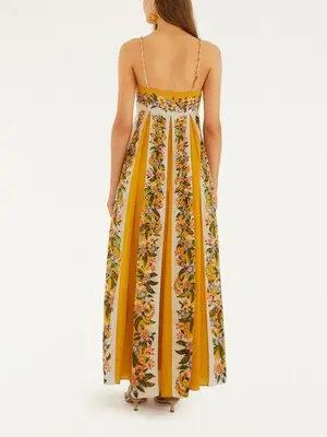 Farm Rio Hilo Maxi Dress With Floral Print
