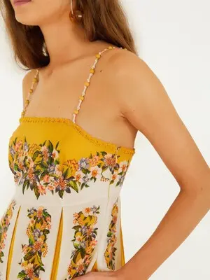 Farm Rio Hilo Maxi Dress With Floral Print