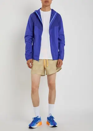 Nike Dri-fit Hooded Stretch-nylon Running Jacket