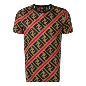 Fendi Ss21 Ff Pattern Printing Short Sleeve
