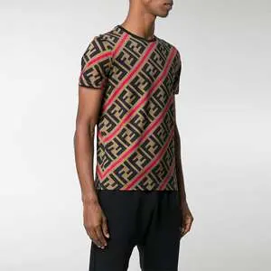 Fendi Ss21 Ff Pattern Printing Short Sleeve