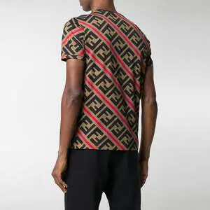 Fendi Ss21 Ff Pattern Printing Short Sleeve