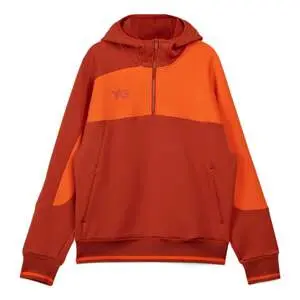 Adidas Y-3 Half-zip Hoodie With Logo Detail - Red