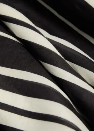 Tory Burch Striped Belted Kaftan Dress