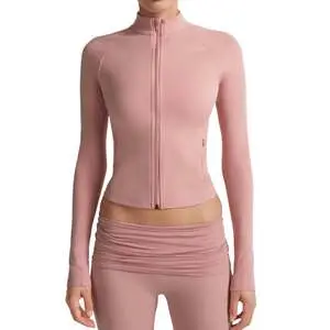 Nike X Skims Matte Mock Neck Full Zip Jacket - Himalayan