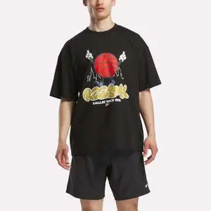 REEBOK Basketball T-shirt - Black