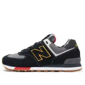 NEW BALANCE 574 "black Plaid" Sneakers - Black/gray