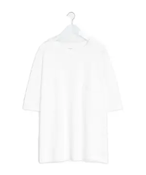 LEMAIRE Boxy Short Sleeved T-shirt - Chalk