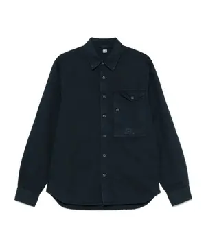 C.P. COMPANY Logo Embroidered Shirt - Black