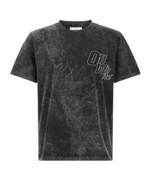 Off-White Outline Arrow Crewneck T-shirt - Black
