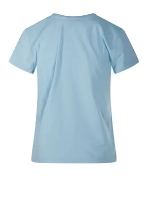 Polo Ralph Lauren Crewneck T-shirt With Embroidered Logo - Blue