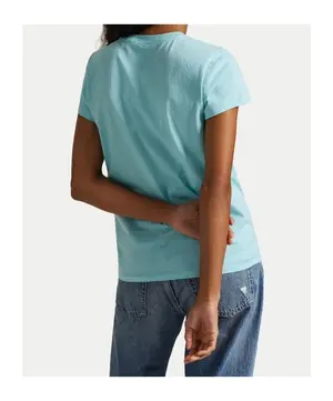 Polo Ralph Lauren Crewneck T-shirt With Embroidered Logo - Blue
