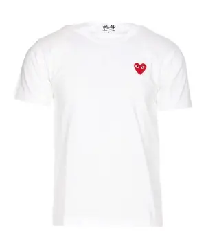 Play Comme Des Garcon Comme Des Garçons Play Logo Patch Crewneck T-shirt - No