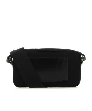 Palm Angels Monogram Embroidered Zipped Messenger Bag