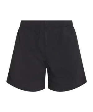 TEN C High Waist Swim Shorts - Black