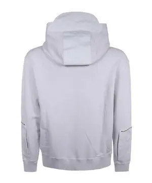 TEN C Long Sleeve Zip-up Hooded Sweatshirt