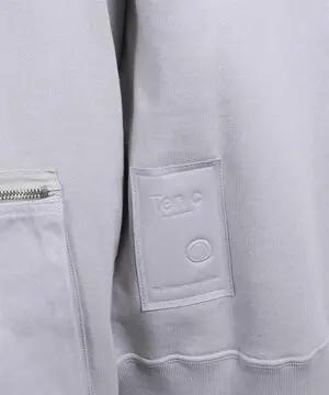 TEN C Long Sleeve Zip-up Hooded Sweatshirt