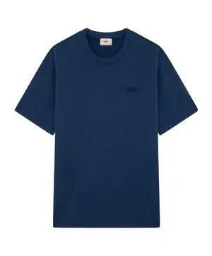 AUTRY Logo Patch Crewneck T-shirt - Blue