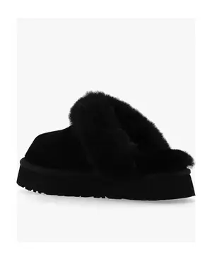 UGG Disquette Logo Embossed Platform Slippers