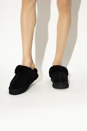 UGG Disquette Logo Embossed Platform Slippers