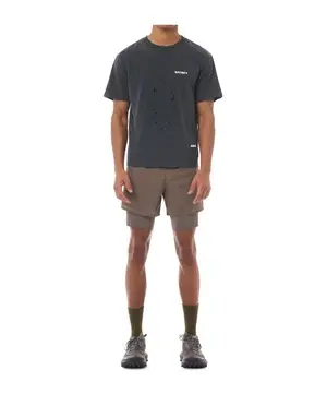 Satisfy Distressed Logo T-shirt - Black