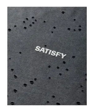 Satisfy Distressed Logo T-shirt - Black