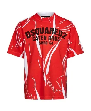 Dsquared2 Short-sleeved T-shirt With Round Neck - Red